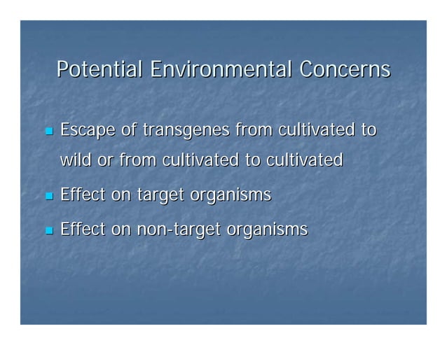 GMO’s and the Environment | PDF | Agriculture | Industries
