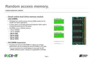 Pace IT - Laptop Expansion Options | PPTX | Laptops | Computing