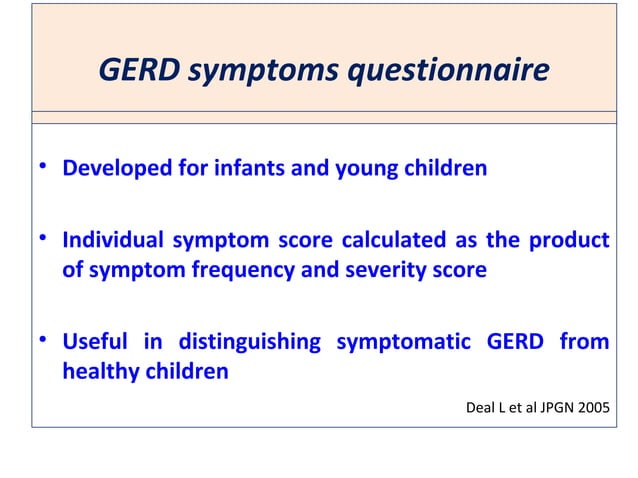 GERD IN CHILDREN | PPT