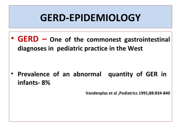 GERD IN CHILDREN | PPT