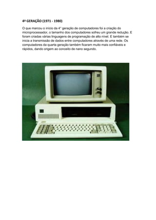 Gerações de computadores | DOCX