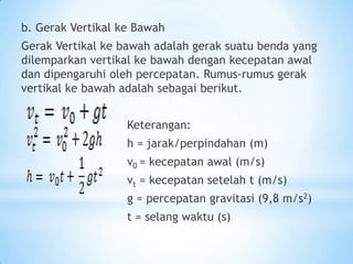 fisika Gerak | PPTX