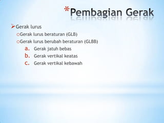 fisika Gerak | PPTX