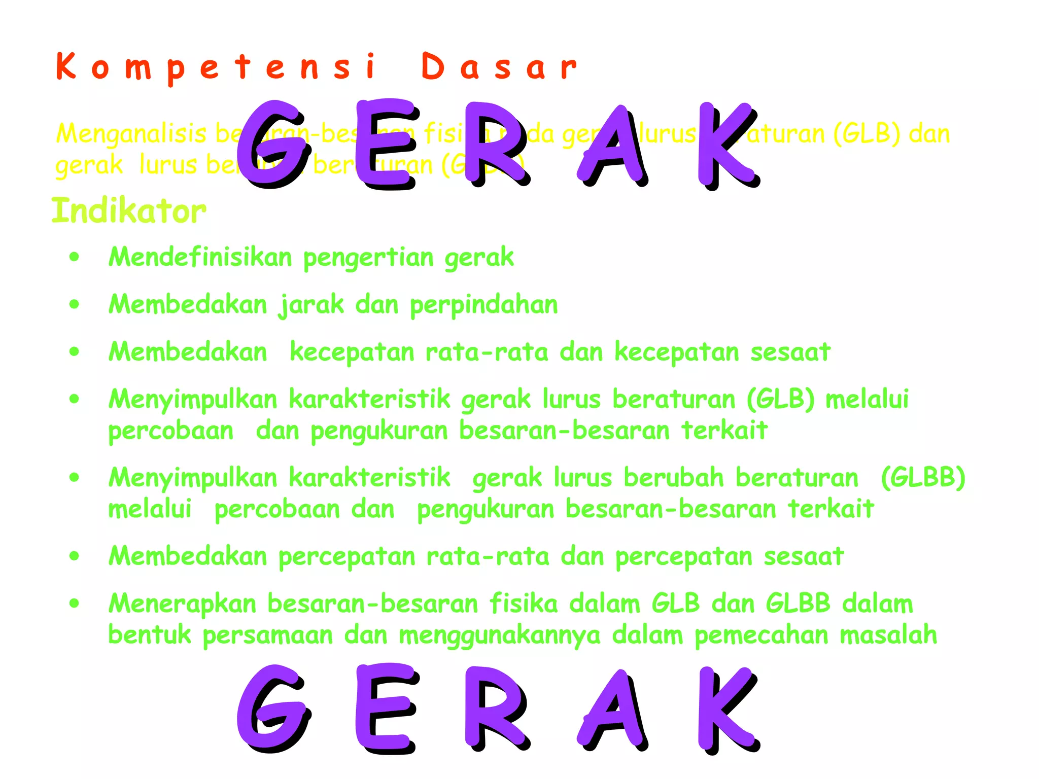 Gerak glb-glbb | PPT