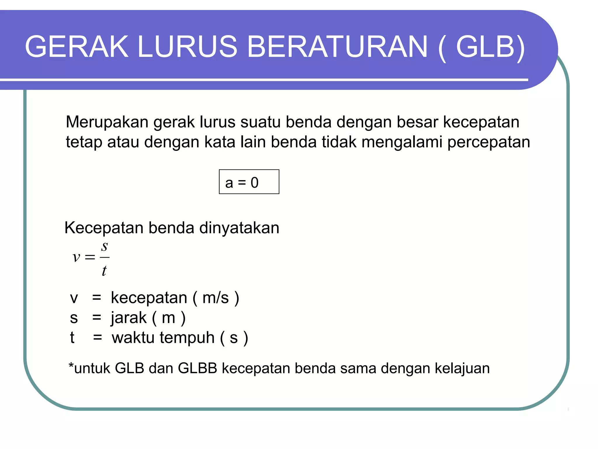 Gerak lurus | PPT