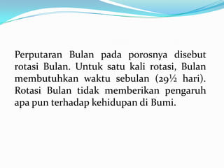 Gerakan bumi dan bulan | PPTX