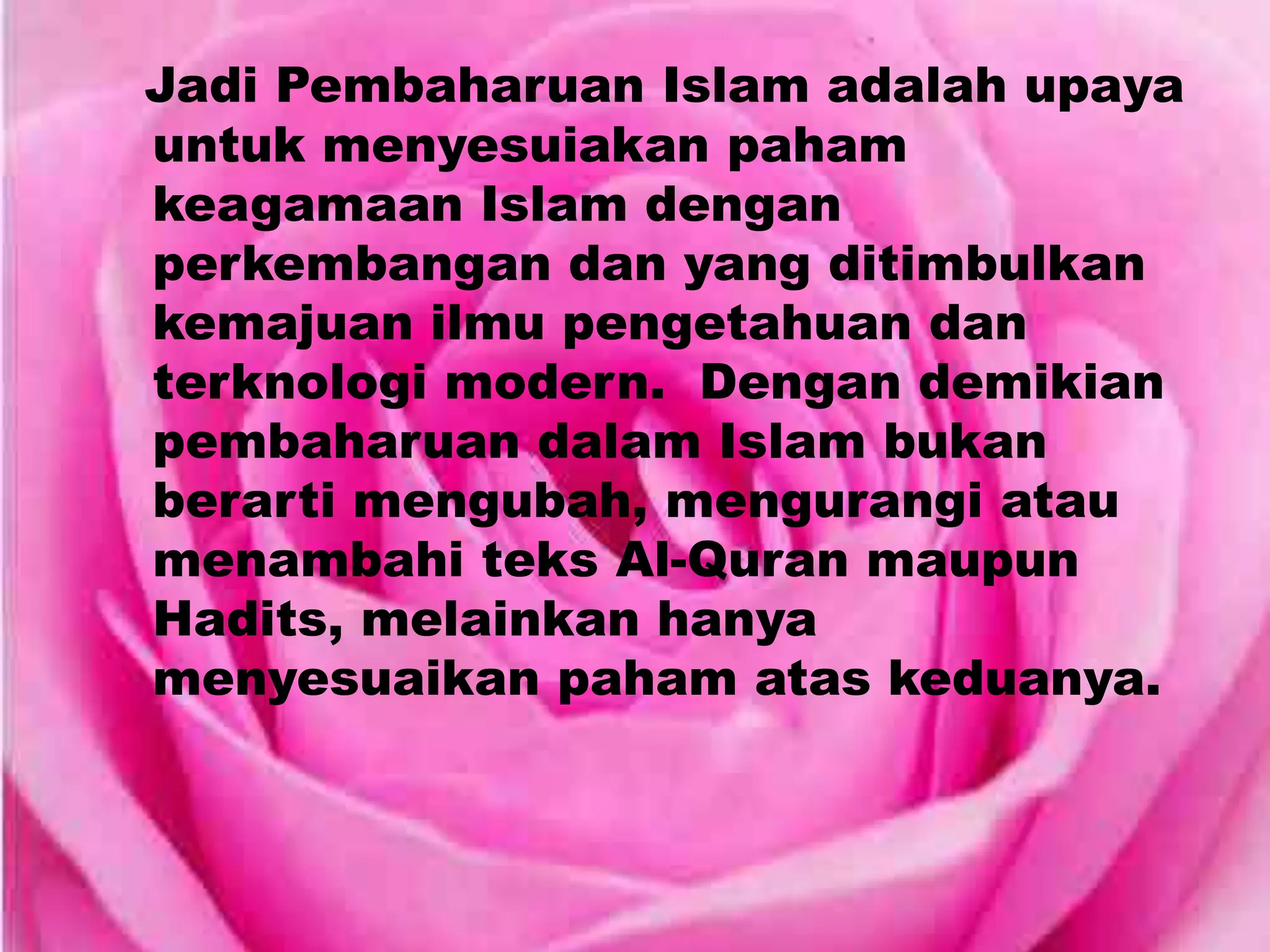 Gerakan pembaharuan islam di indonesia | PPTX