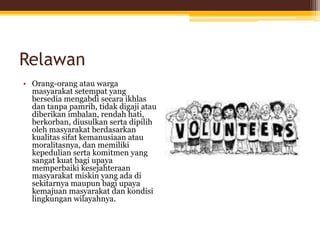 Gerakan relawan | PPTX