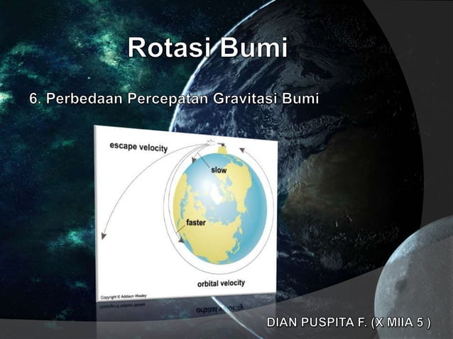 Gerakan Rotasi, Revolusi dan Pergerakan Lempeng Bumi | PPTX