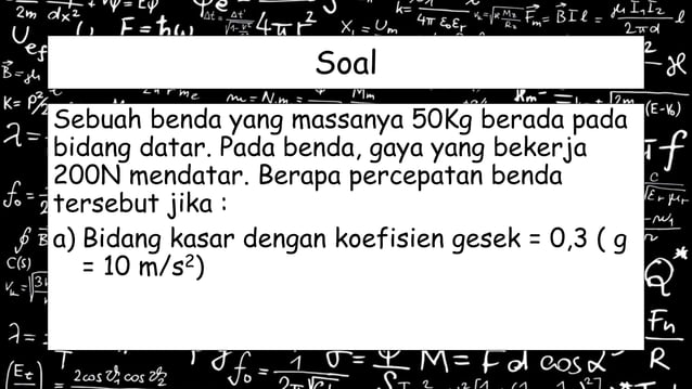 Gerak benda pada bidang datar dan bidang miring | PPTX