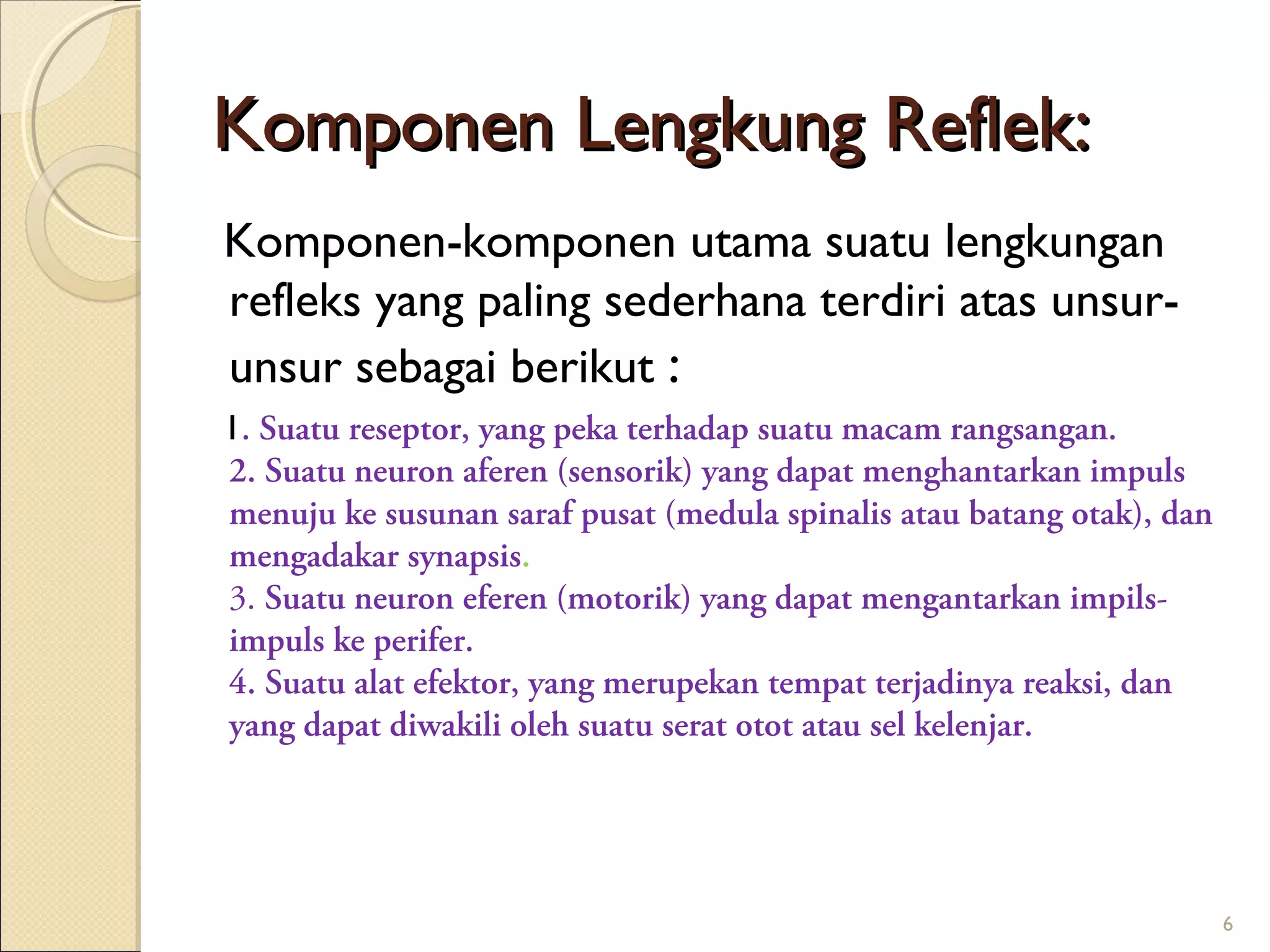 Gerak biasa dan reflek | PPT