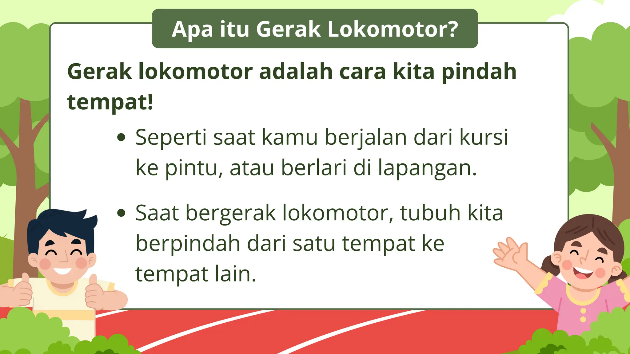 Pengantar Gerak Dasar Lokomotor PJOK kelas satu | PDF