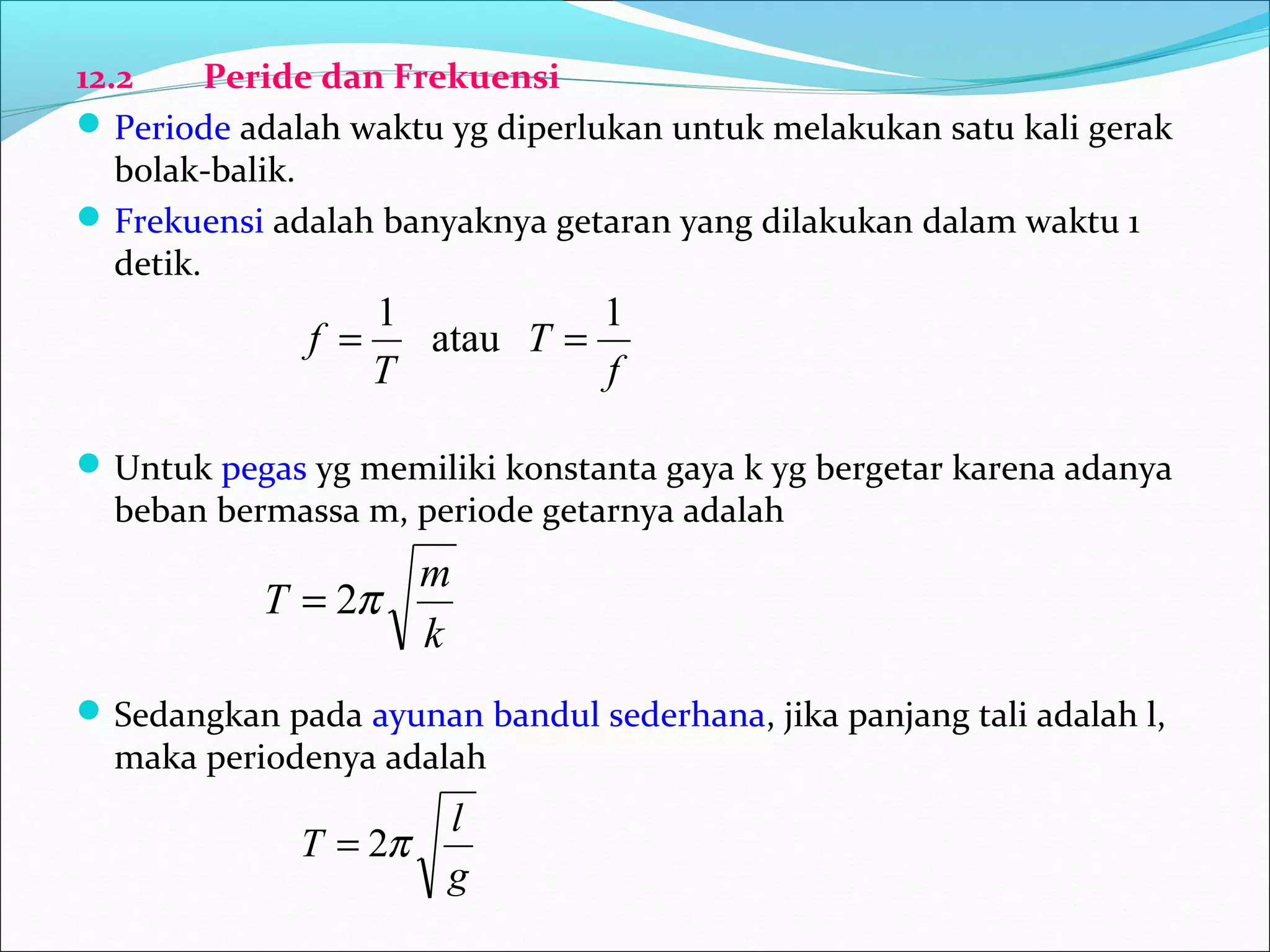 Gerak harmonik sederhana | PPT