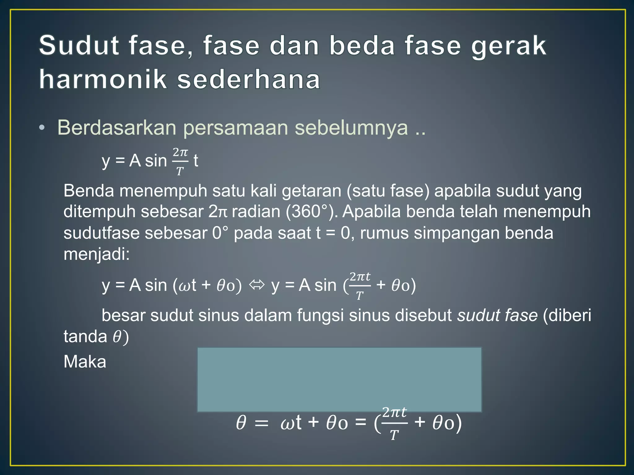 PPT FISIKA GERAK HARMONIK SEDERHANA | PPTX