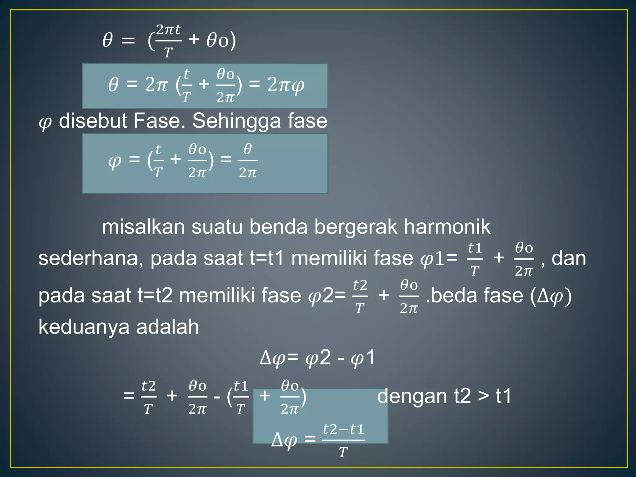 PPT FISIKA GERAK HARMONIK SEDERHANA | PPTX