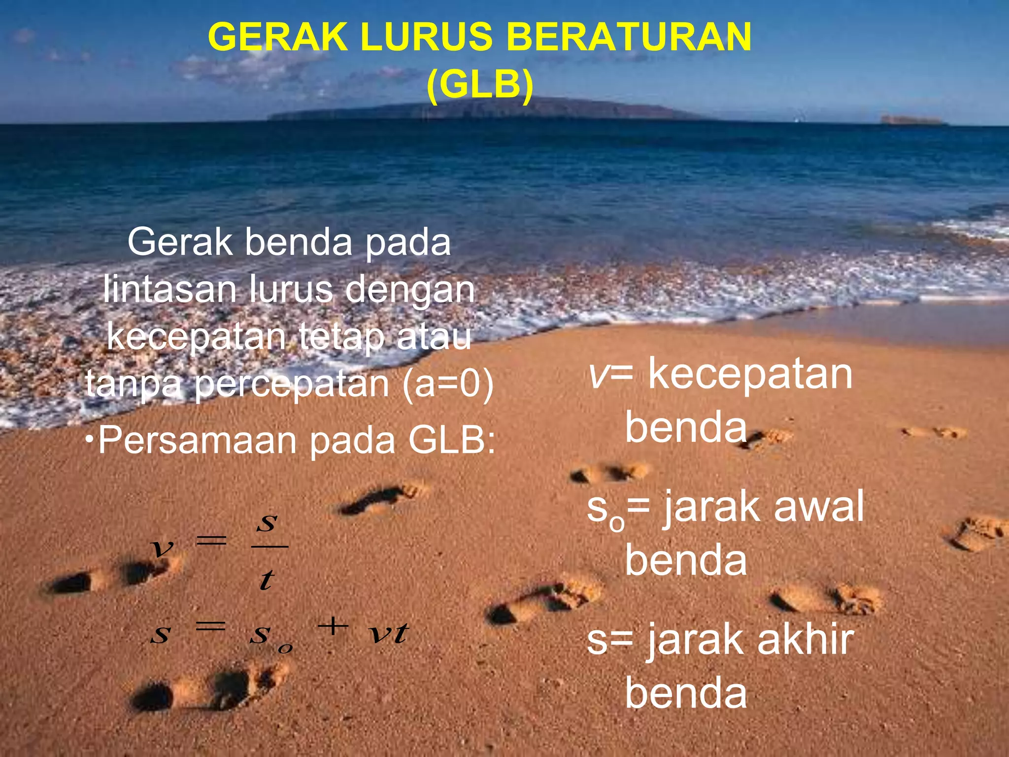 Gerak lurus | PPTX