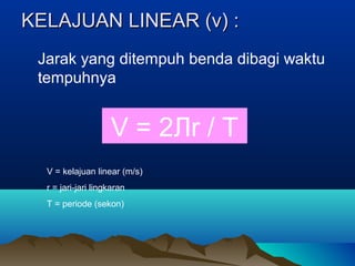 Gerak melingkar beraturan | PPT