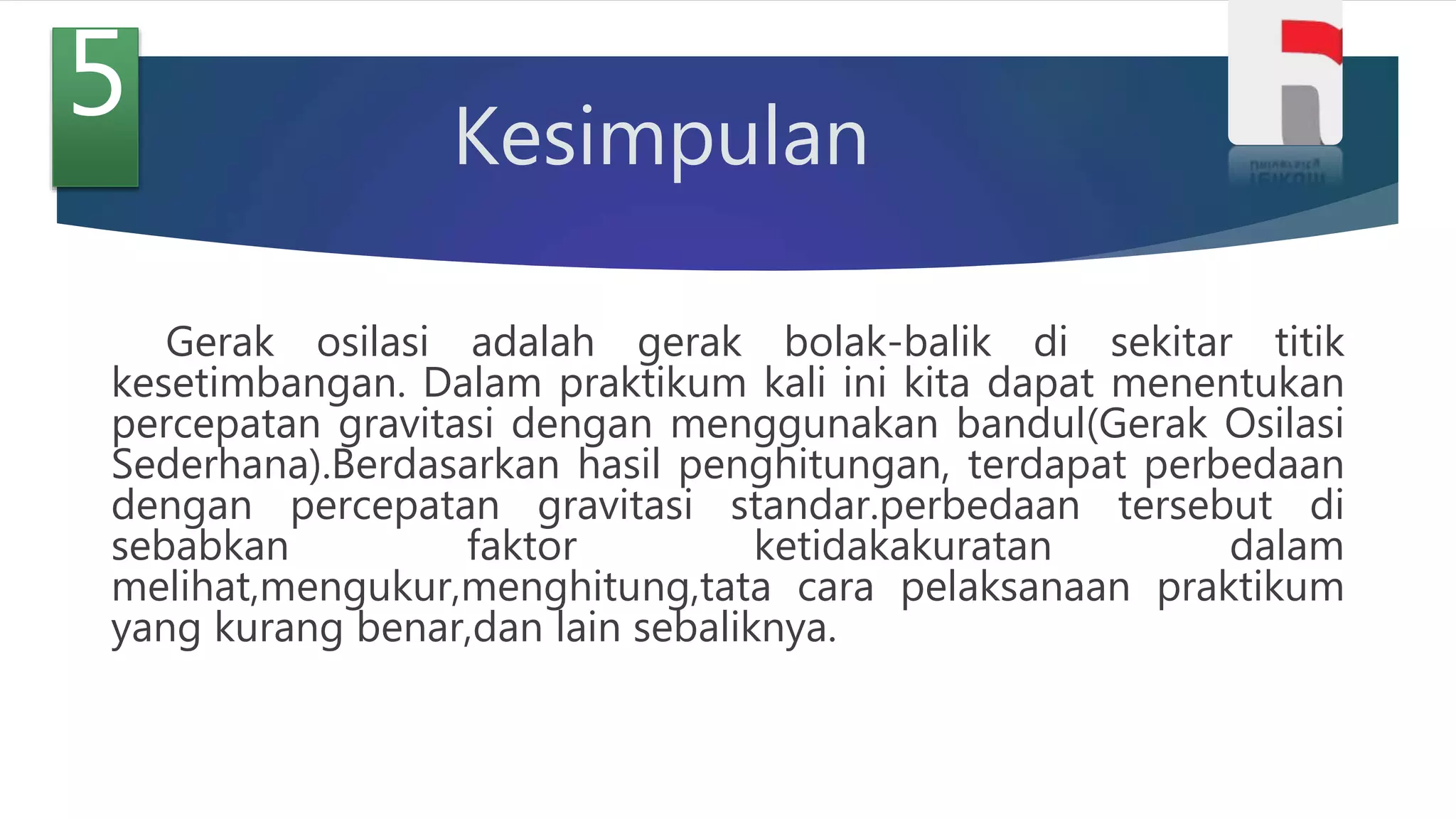 Gerak Osilasi | PPTX