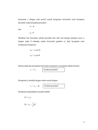 Gerak parabola | DOCX