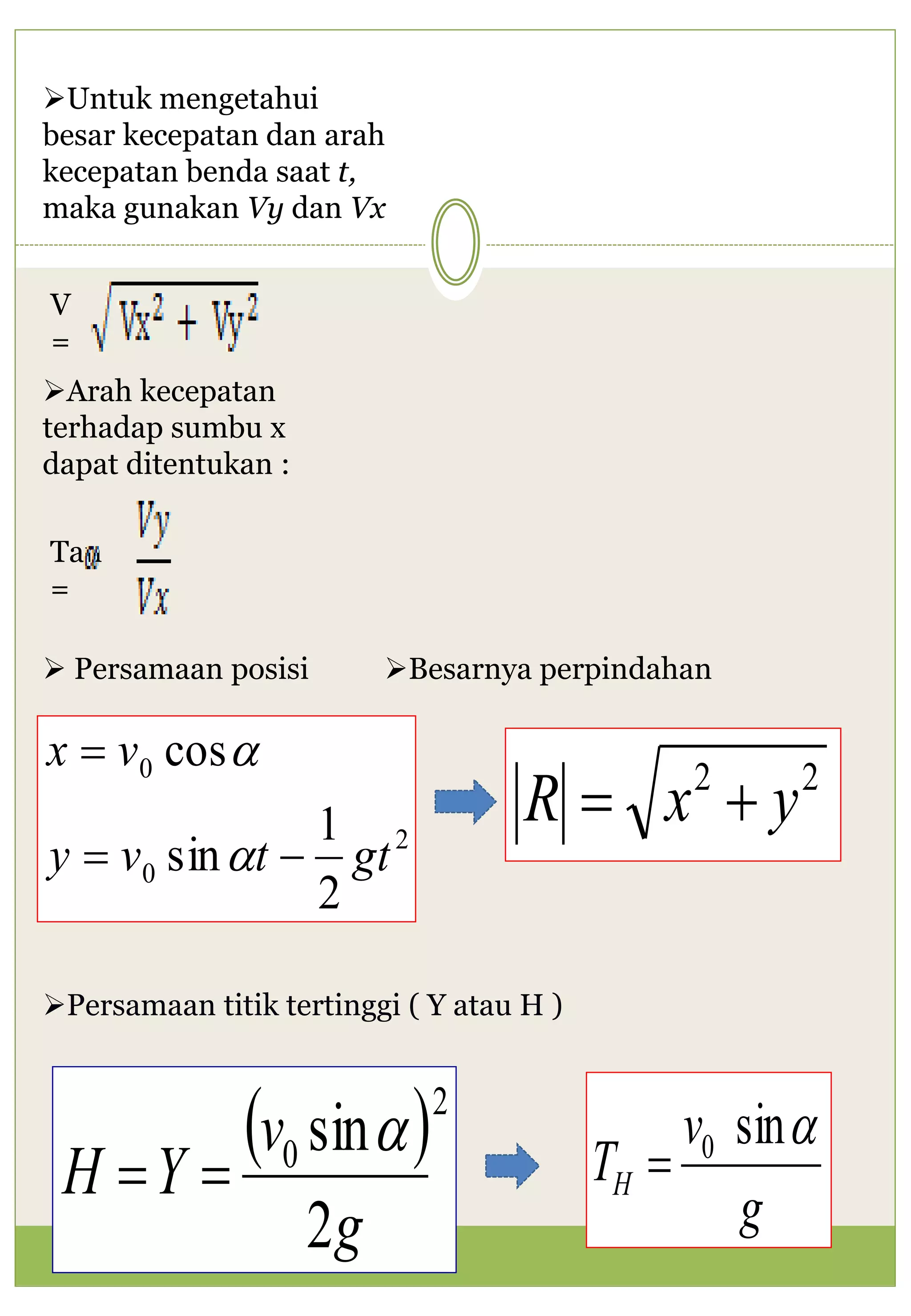 Gerak parabola | PPTX