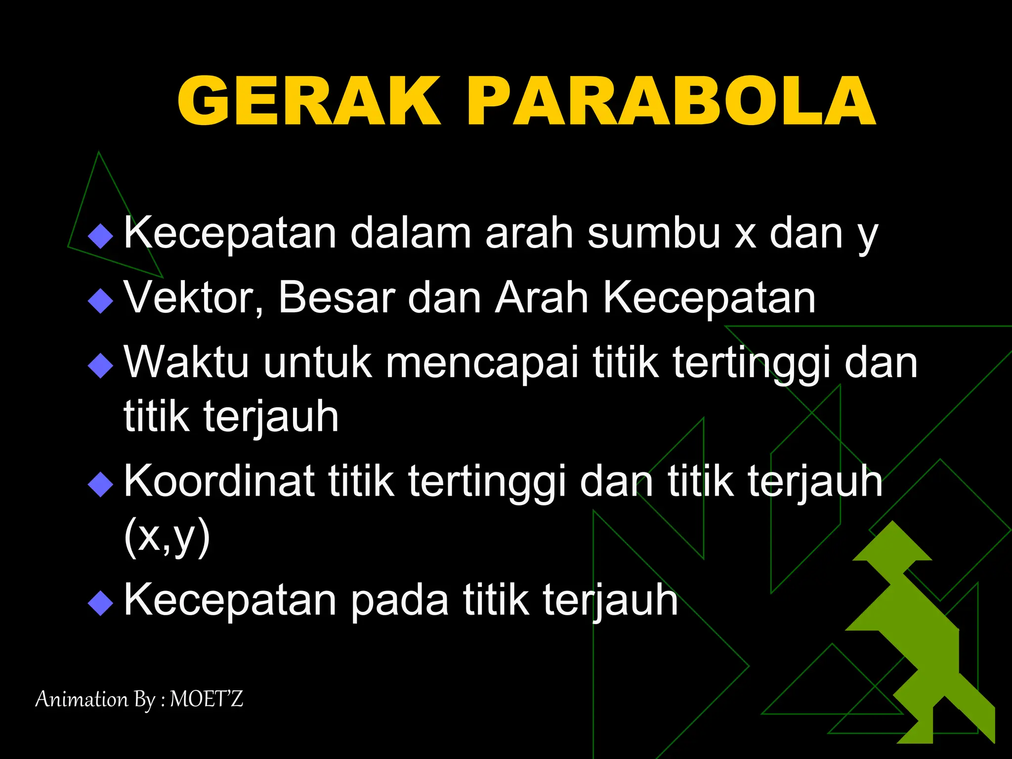 gerak parabola (MATERI FISIKA KELAS XI ) | PPTX