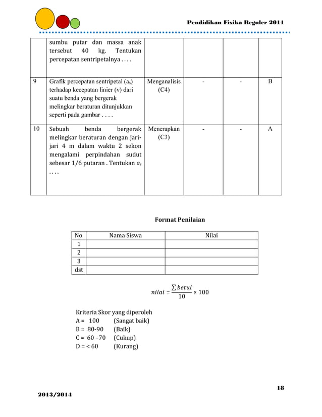 Gerak parabola dan gerak melingkar lengkap lp | PDF