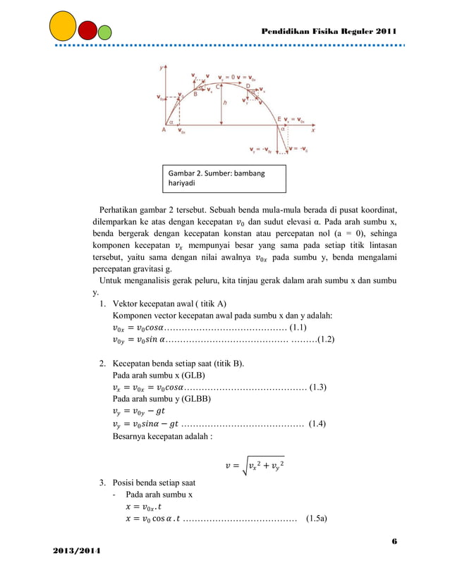 Gerak parabola dan gerak melingkar lengkap lp | PDF