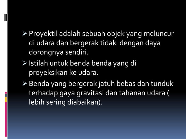 Gerak proyektil | PPT