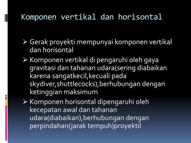 Gerak proyektil | PPT