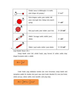 ROTASI. Fisika Teknik 1 | DOCX