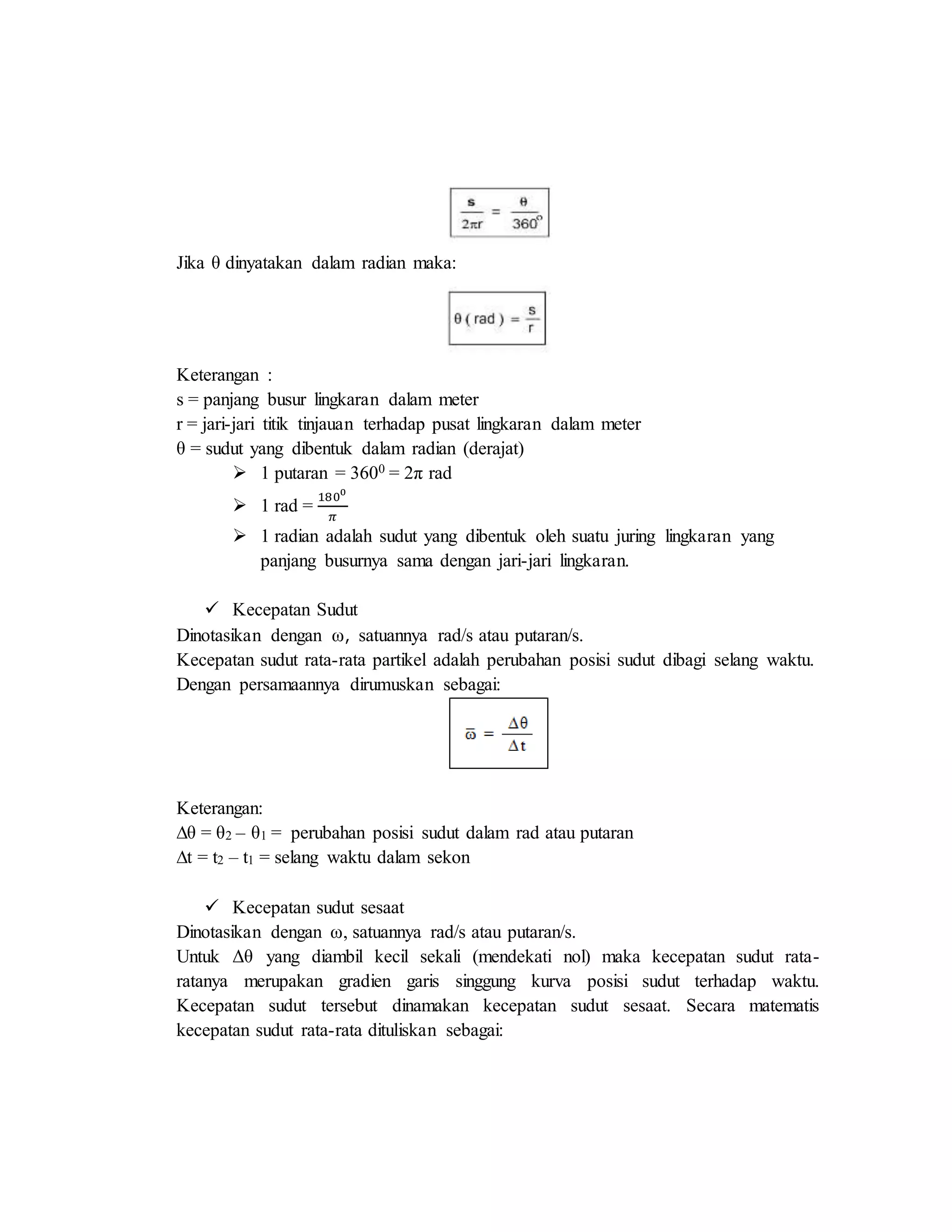 Gerak rotasi benda tegar | DOCX