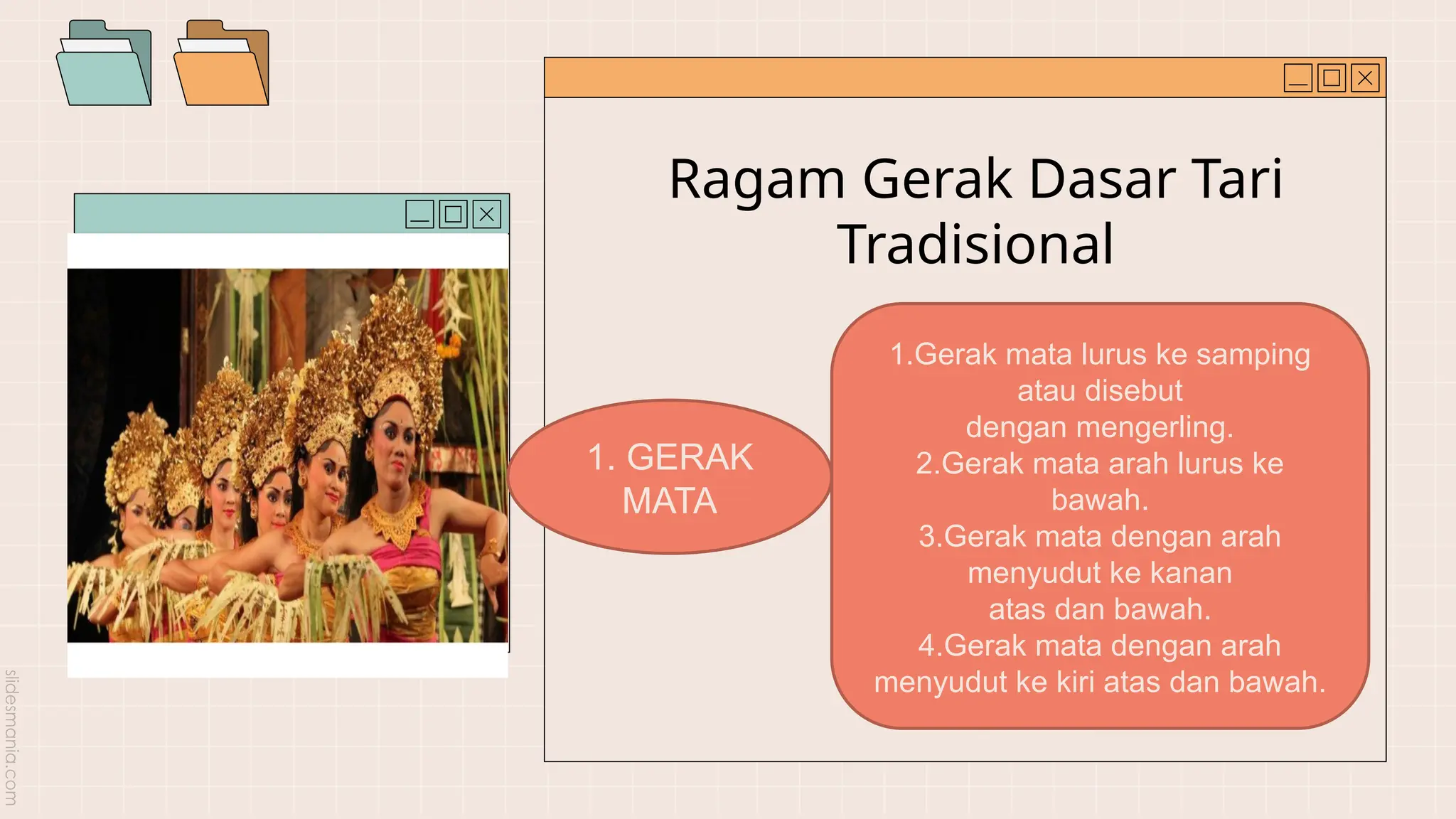 Gerak Tari Tradisional, gerak mata, tangan, kaki | PPTX