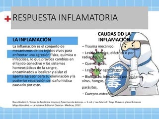 gerald resumen de la respuesta inflamatoria y cicatrización | PPTX