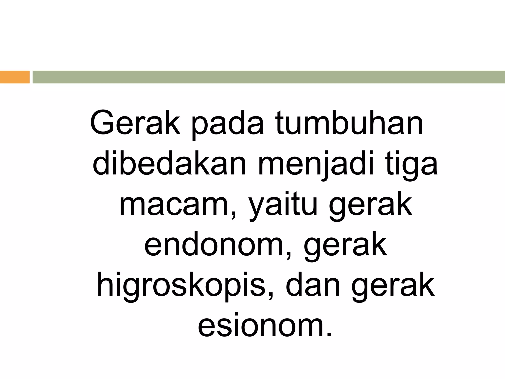 Gerak tumbuhan | PPTX