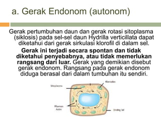Gerak tumbuhan | PPTX