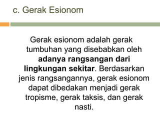 Gerak tumbuhan | PPTX