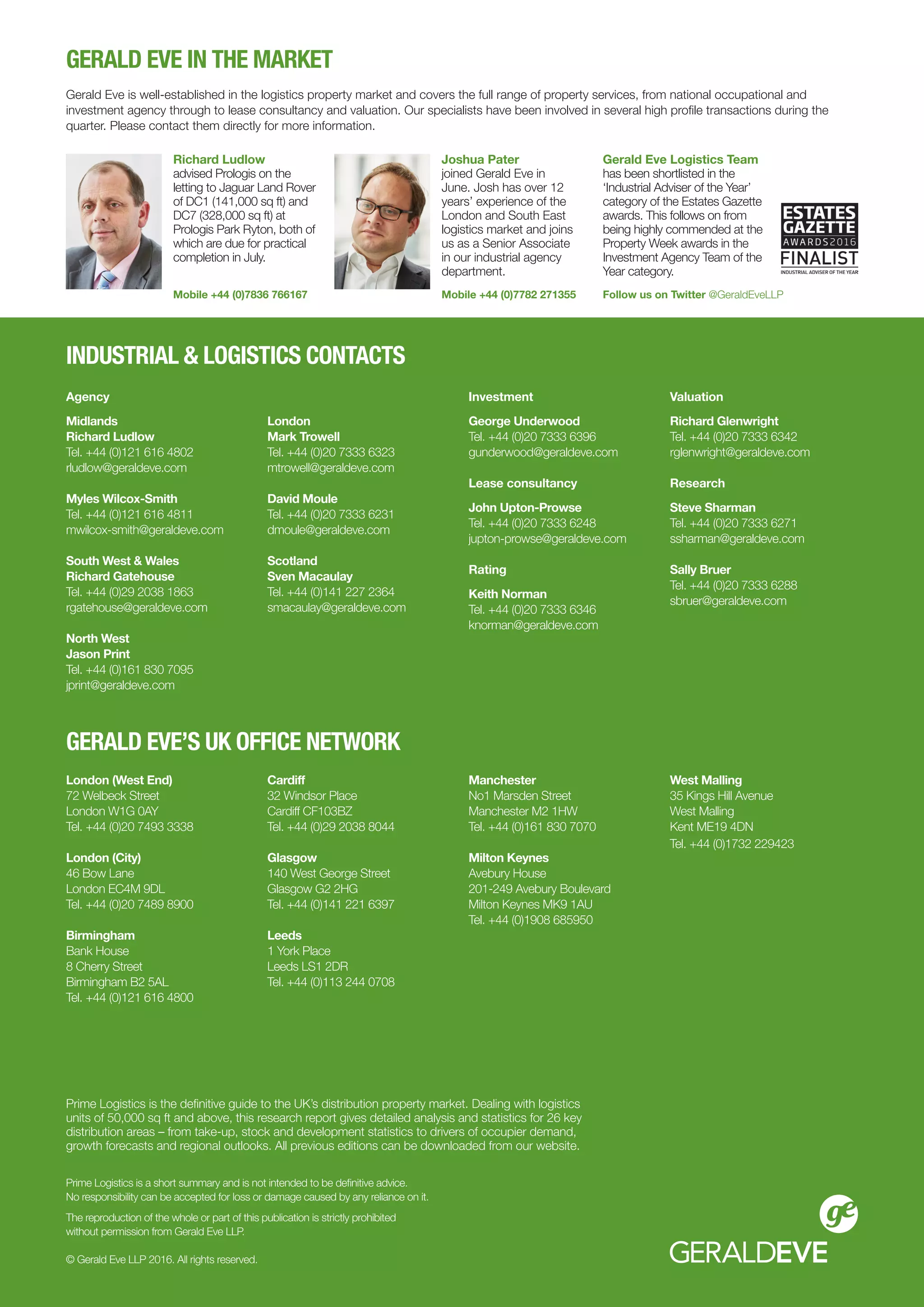 Gerald Eve - Prime logistics | PDF