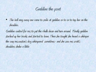 Geraldine moore the poat | PPTX