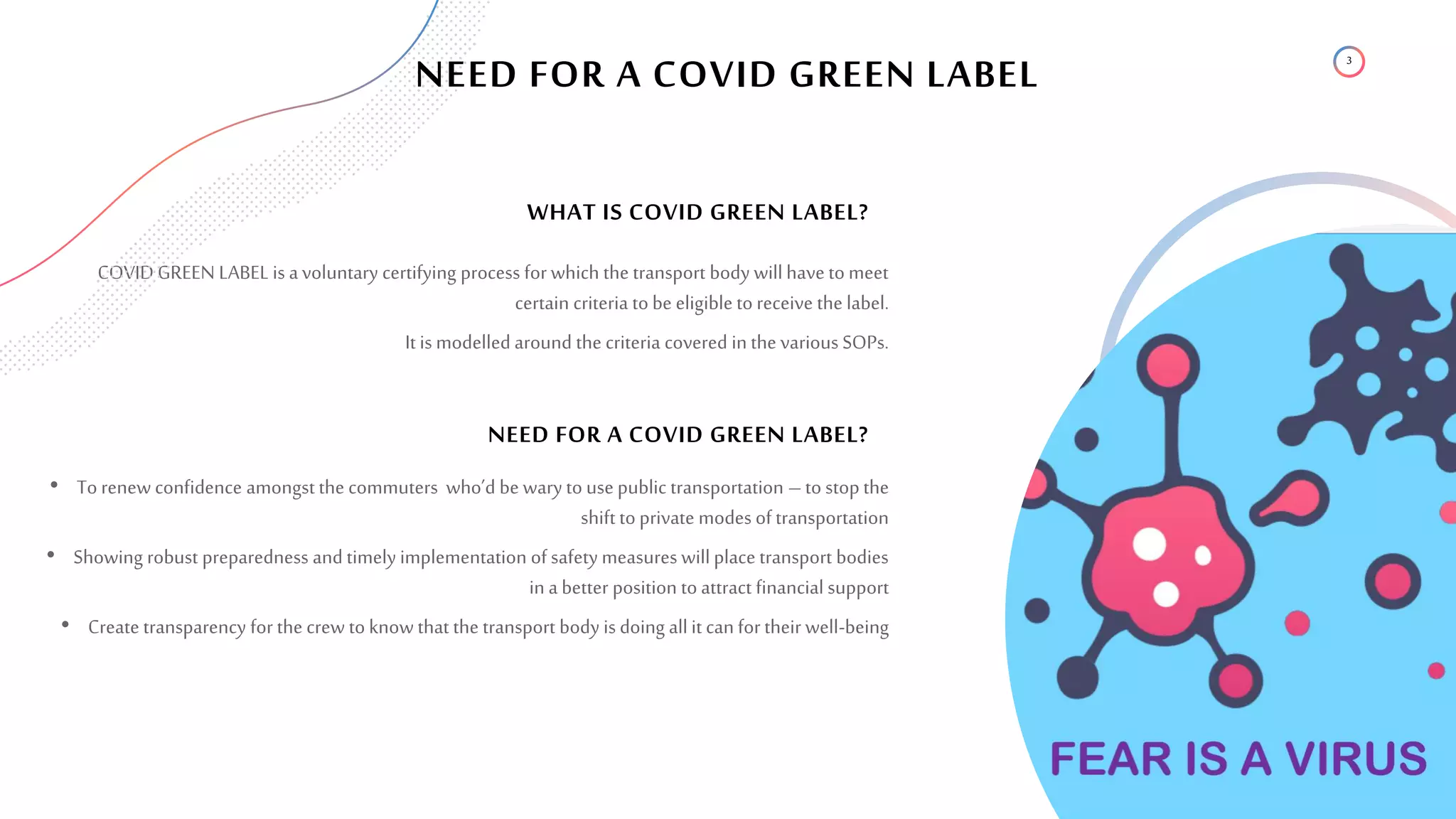 COVID green label | PPT