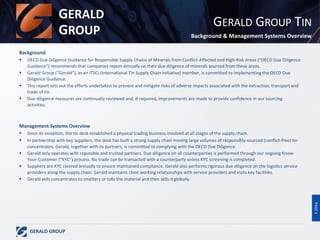 Gerald TIN-ITSCi report - August 2019 | PPT