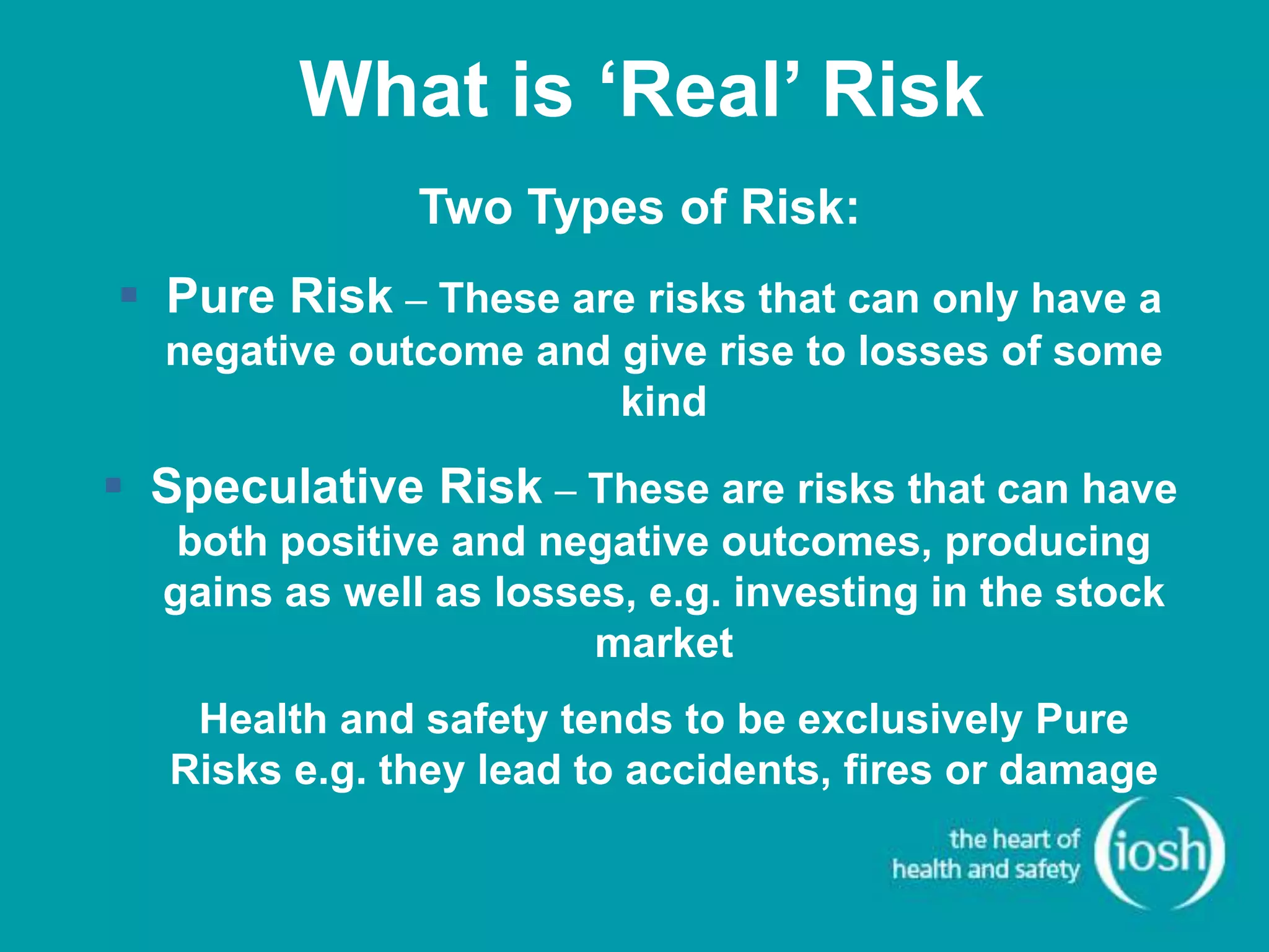sensible risk assessment | PPT