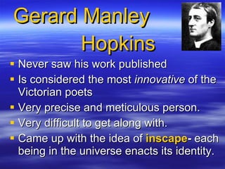 Gerard Manley Hopkins | PPT