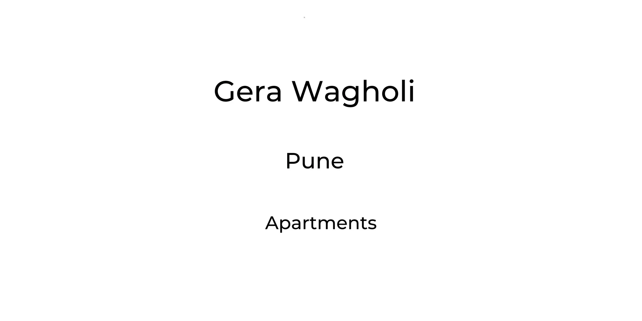 Gera Wagholi Pune | E-Brochure | PPT