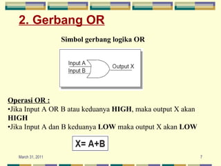 Gerbang logika | PPT