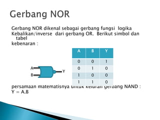 Gerbang logika | PPTX