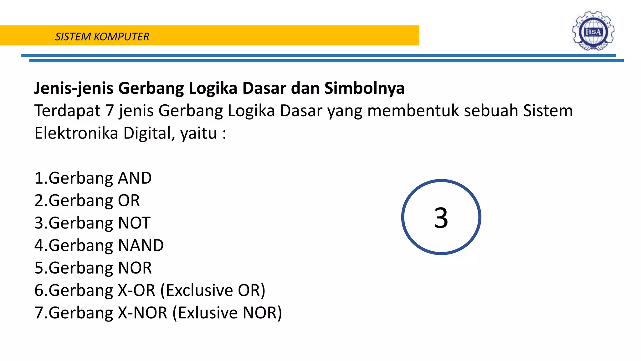 Gerbang logika | PPTX