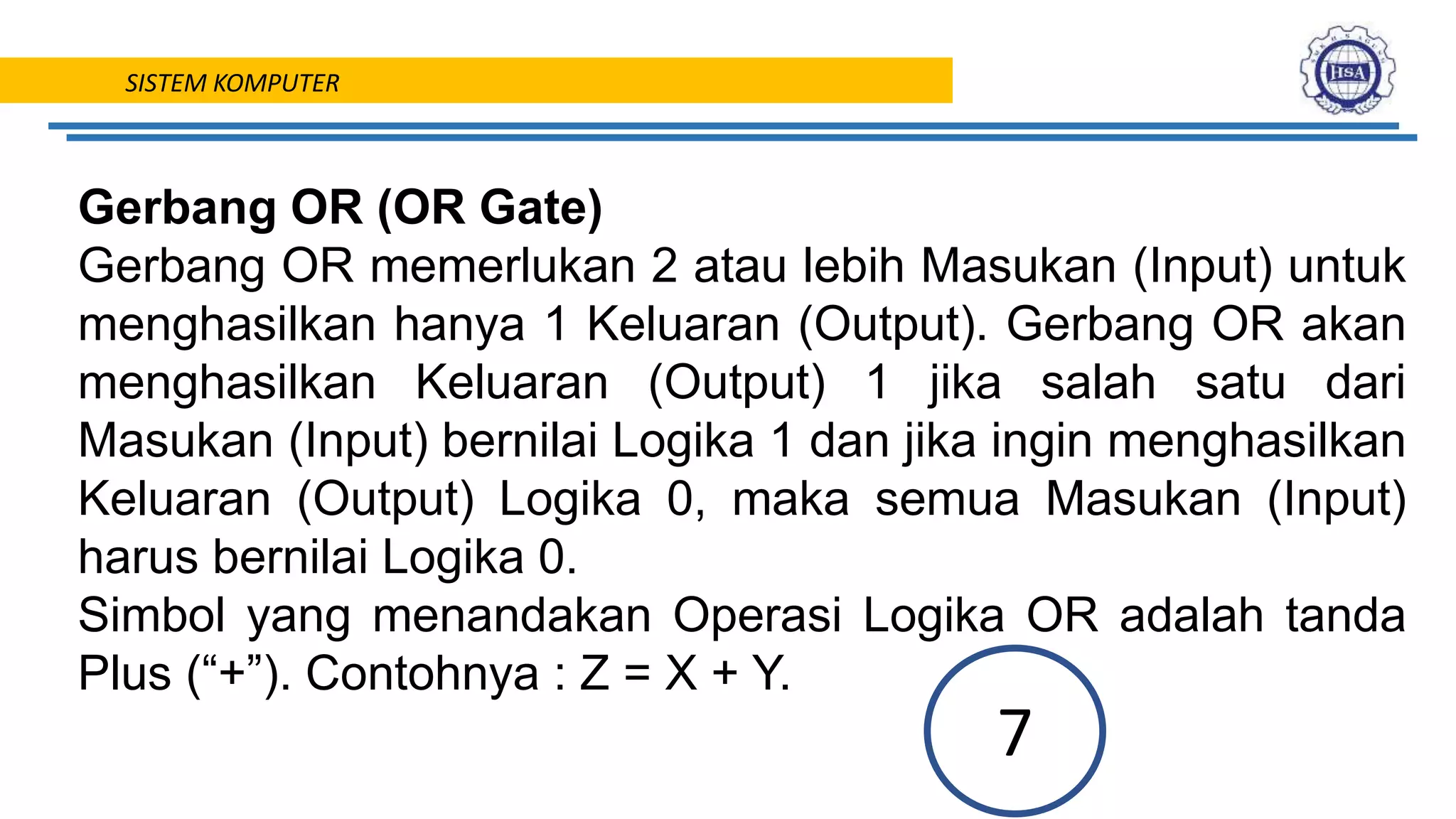 Gerbang logika | PPTX