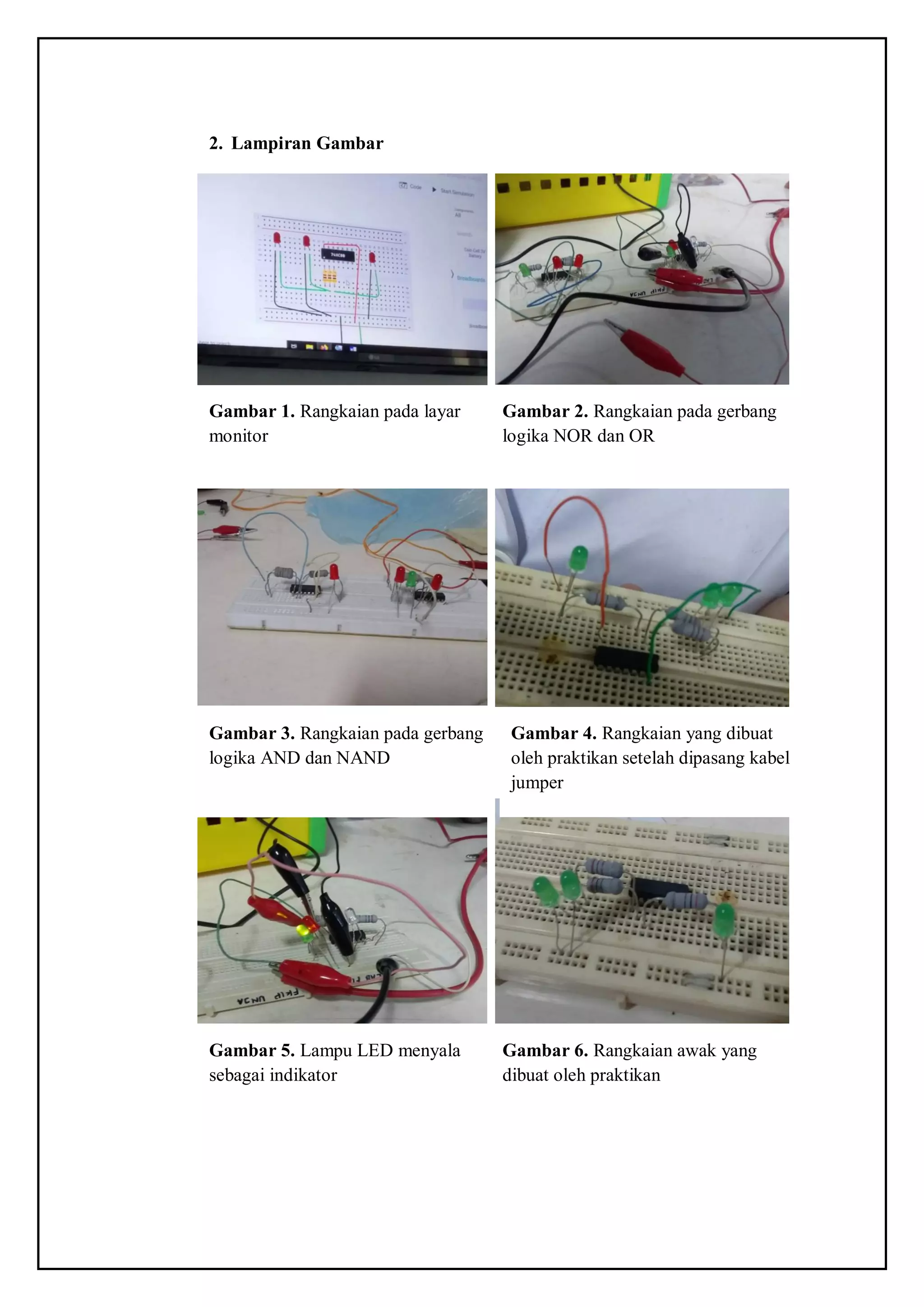 Laporan Praktikum Gerbang logika | PDF