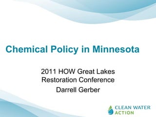 Chemicals Policy in the Great Lakes | PPT