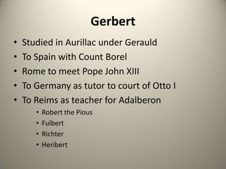 Gerbert | PPTX | Christianity | Religion & Spirituality
